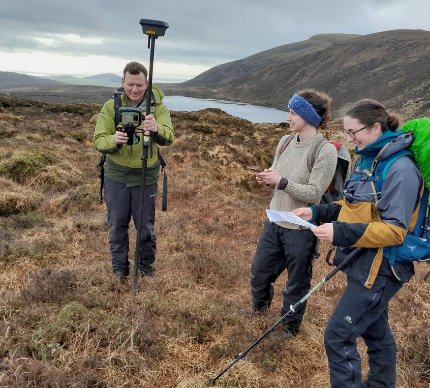 Surveying Peat Depths in the Mournes - Mourne AONB