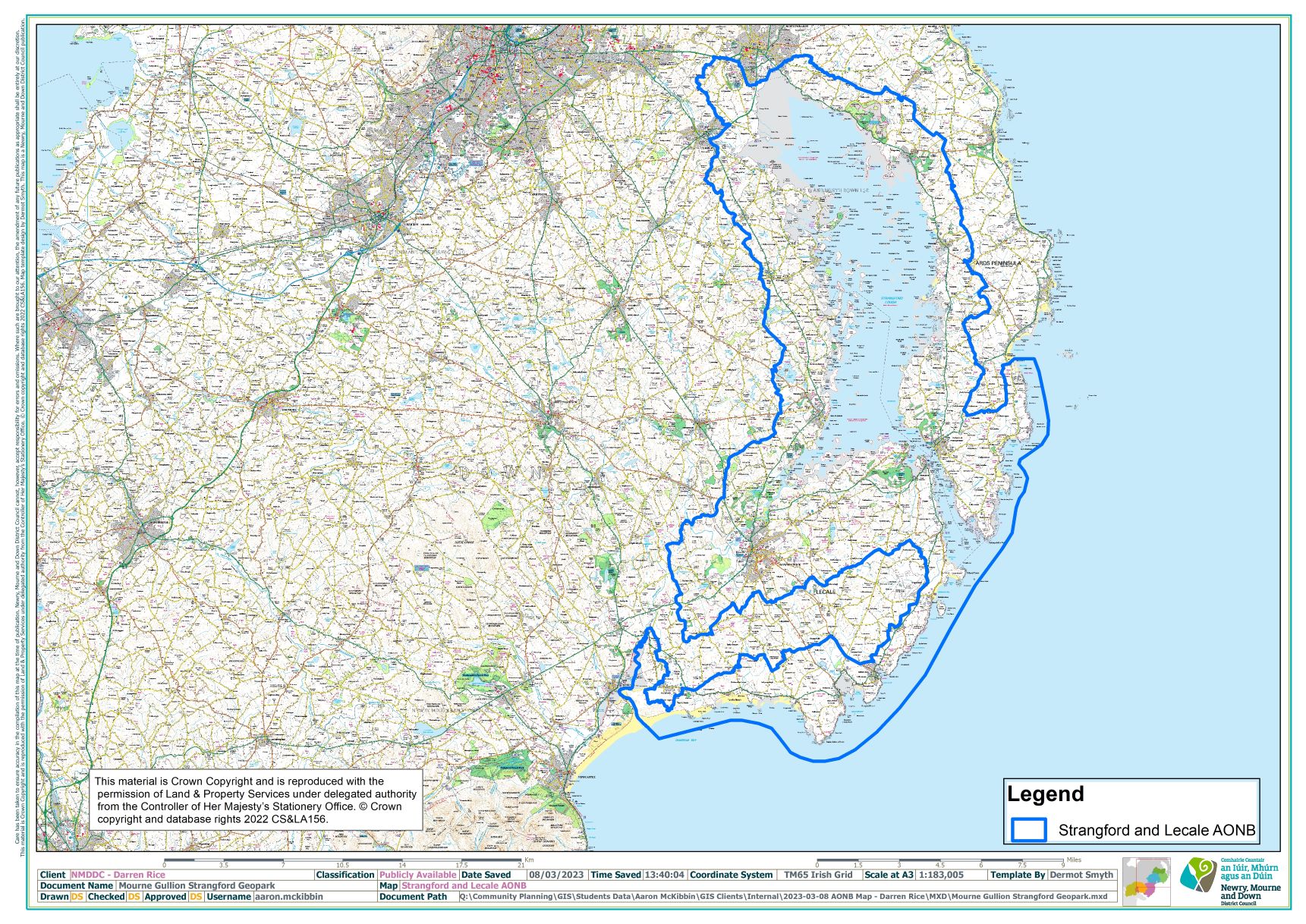 Interactive map - Strangford and Lecale AONB